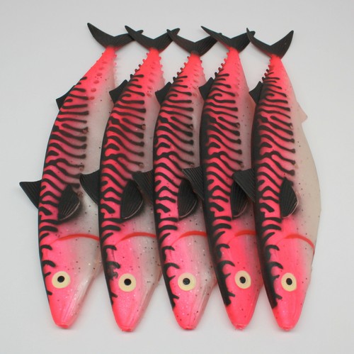 Marlin Teaser X5, 29cm, Hollow Fish, Soft Plastic Mackeral, Big Game ...