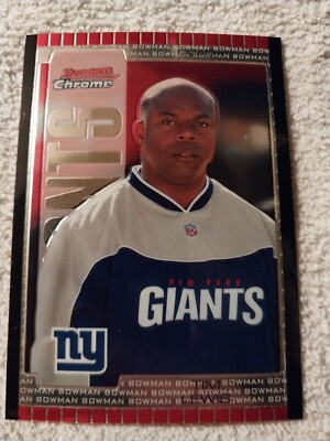 2005 TIM LEWIS BOWMAN CHROME COACH CARD #83 NY NEW YORK GIANTS GB ...