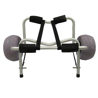 Folding Kayak Trolley Canoe Cart With Kick Stands 45KG (Heavy Duty Sit ...