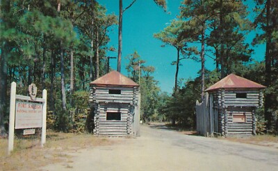 Vintage Chrome Postcard - Fort Raleigh Manteo North Carolina Entrance ...