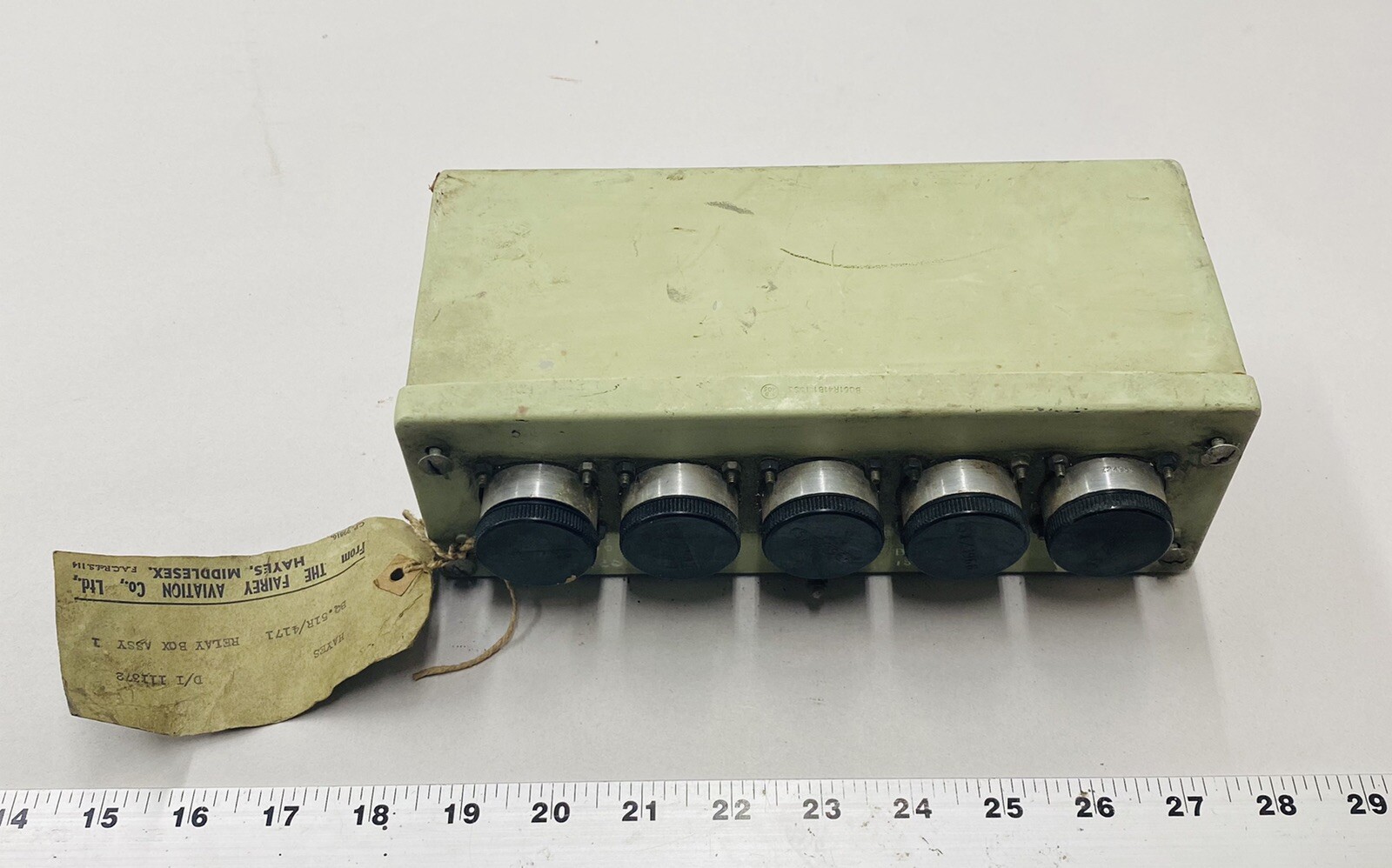 Vintage 1956 Aviation Relay Box ASSY With Tag Military Electronic | eBay