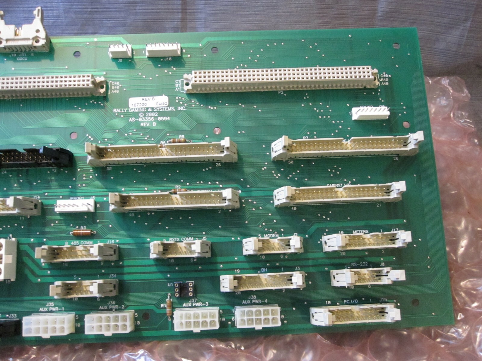 Bally AS-03356-0594 Slot Machine Backplane Board for EVO Machines - NEW ...