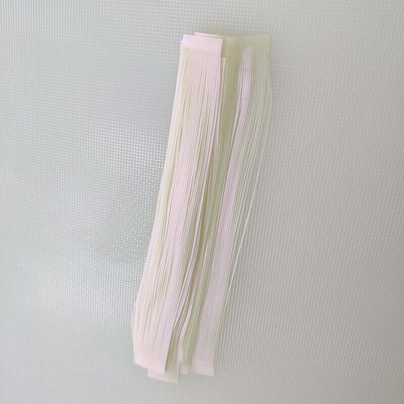 S1805 VioletGlimmer Pearlescent Silicone Tabs 100tabs Fishing Skirts ...