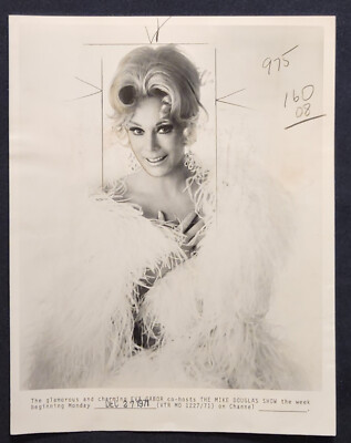 Eva Gabor Co-Hosts Mike Douglas Show Press Photo 1971 Celebrity | eBay