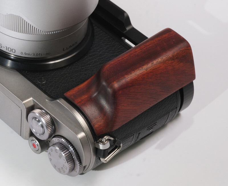 Ebony Walnut Wood Handle Grip for Panasonic GX9 Ultra Light Weight ...
