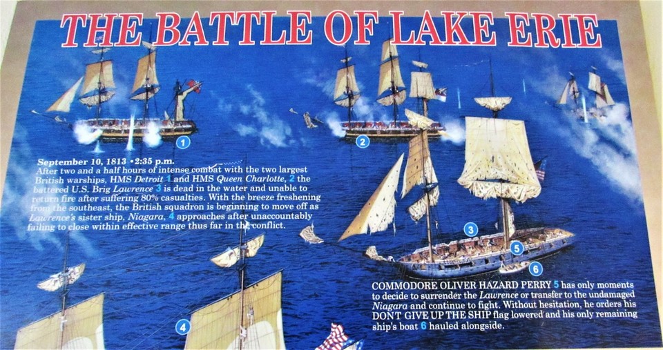Dean Mosher Lake Erie Captain Oliver Hazard Perry Naval Battle Poster ...
