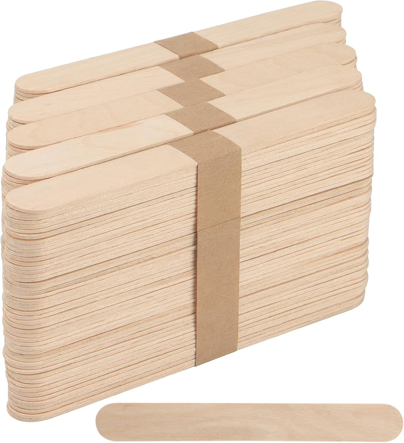 500 PCS 150 x 18 x 1.6mm Wooden Lollipop Sticks, Natural Wood Lolly ...