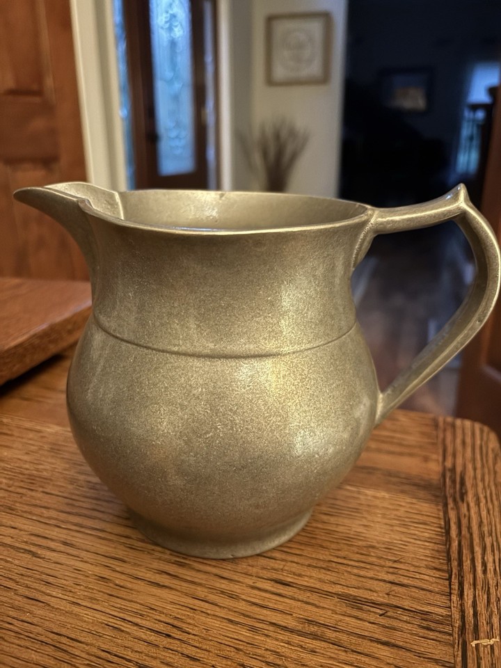 Vintage Pewter Pitcher Country Ware Colonial Farmhouse Homestead Home ...