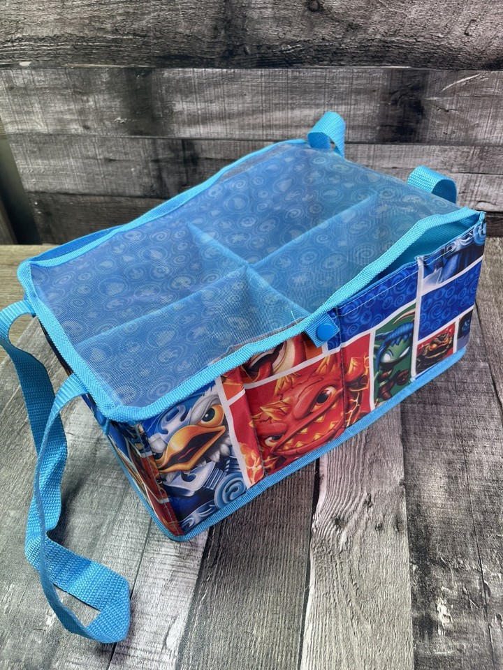 Skylanders Carry Case Bag Figure Collapsible Storage Tote w/removable ...