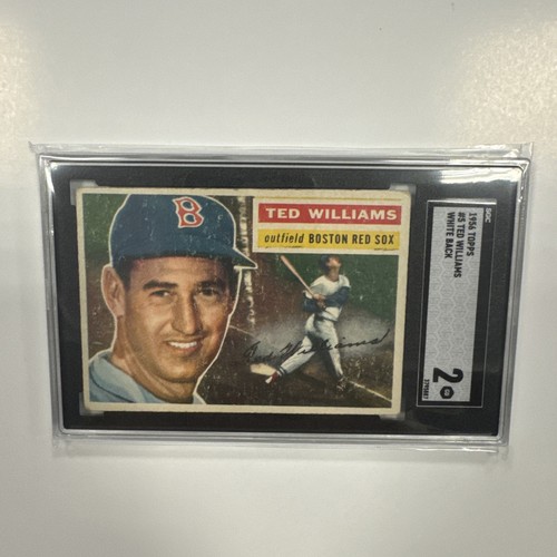 1956 Topps WHITE BACK Card #5 TED WILLIAMS White Back SGC 2 | eBay