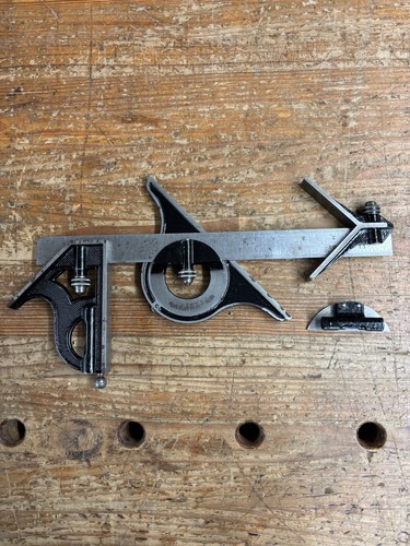 Vintage Starrett Combination Square Protractor | eBay
