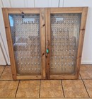 Large Glass Doors/Wooden Key Cabinet | eBay UK