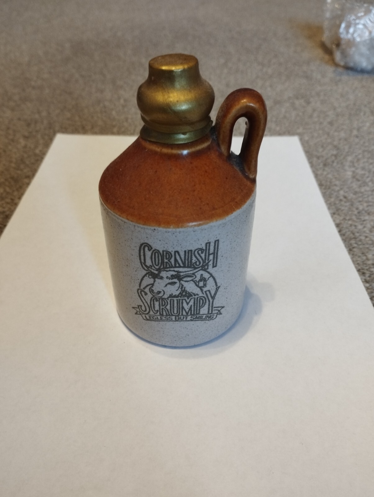 Vintage Cornish Scrumpy Small Stoneware Jug Flagon Bottle | eBay UK