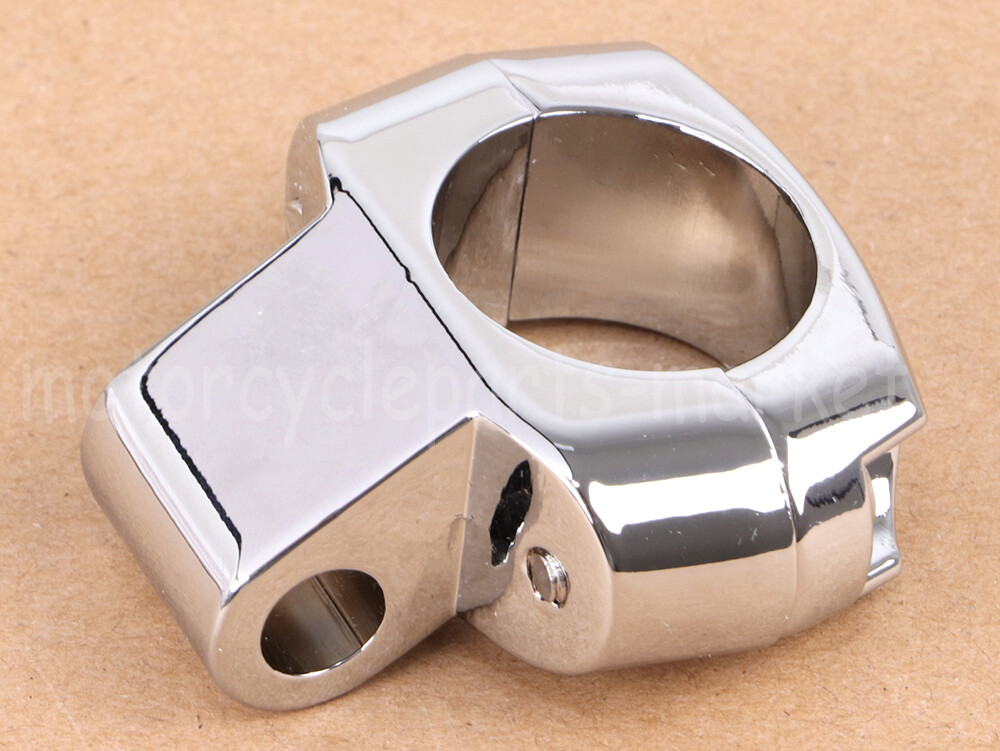 Chrome Mirror Clamp for 1" Handlebars Mirror Mounting Clamp Left or ...