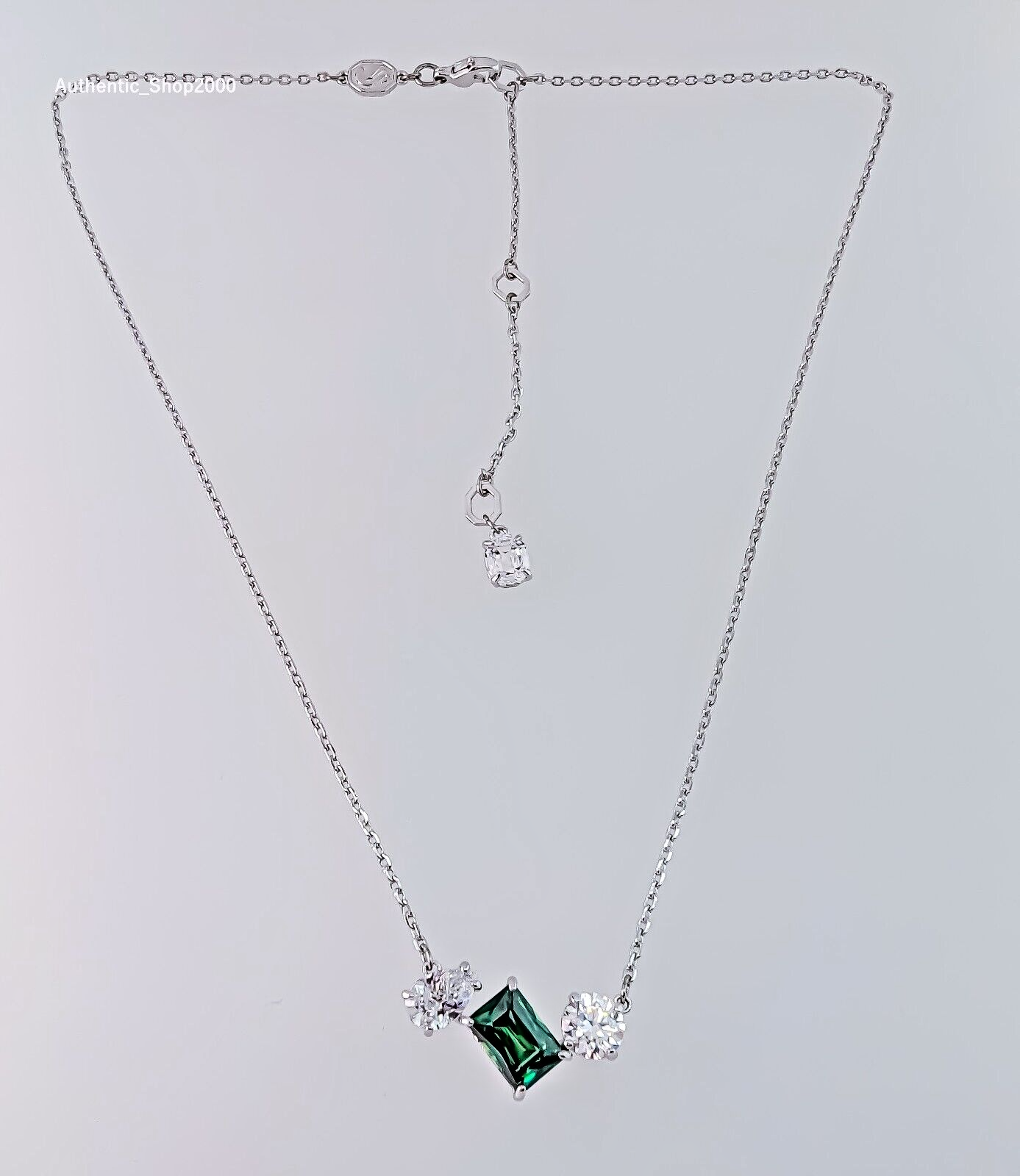 New 100% SWAROVSKI Brand Sparkle Green Crystals Mesmera Pendant ...