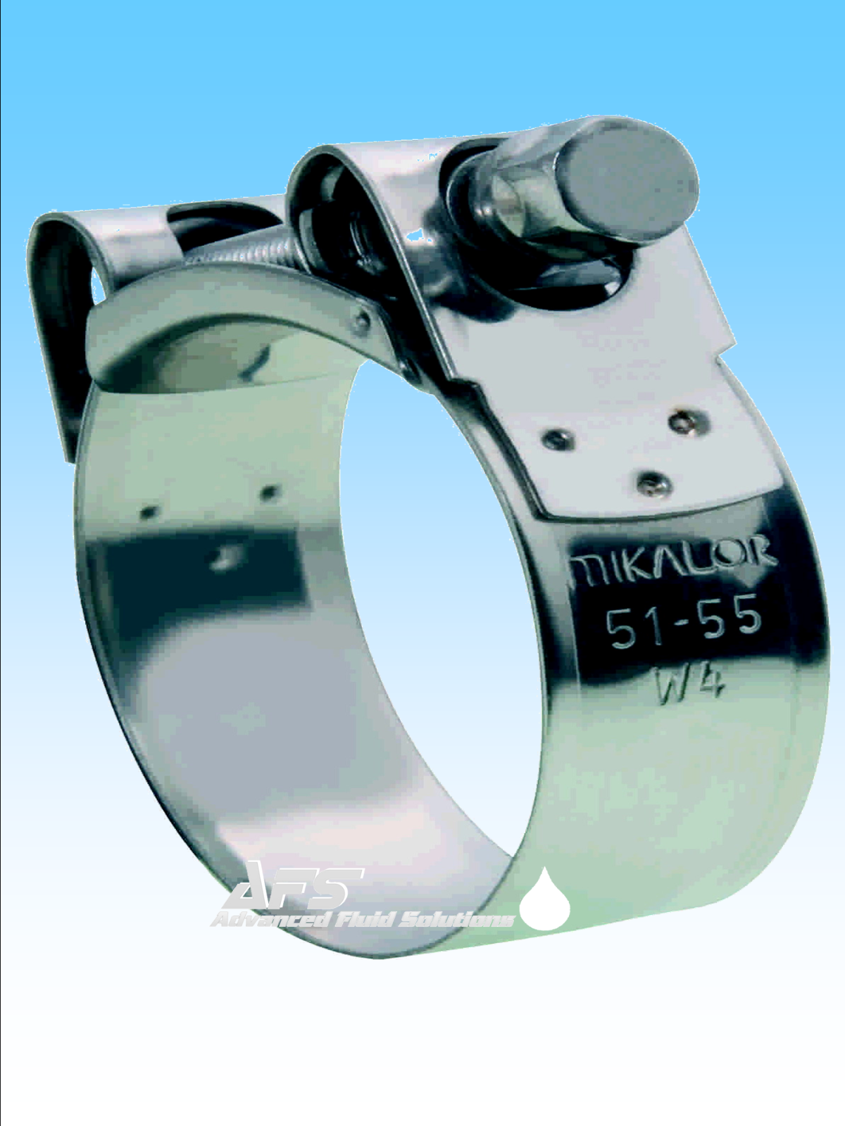 W4 Full A2 Stainless Steel Mikalor Supra Hose Clamp Heavy Duty Super ...