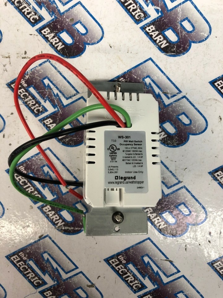 WattStopper WS-301-W, White PIR Wall Switch Sensor Sensor - NEW-B | eBay