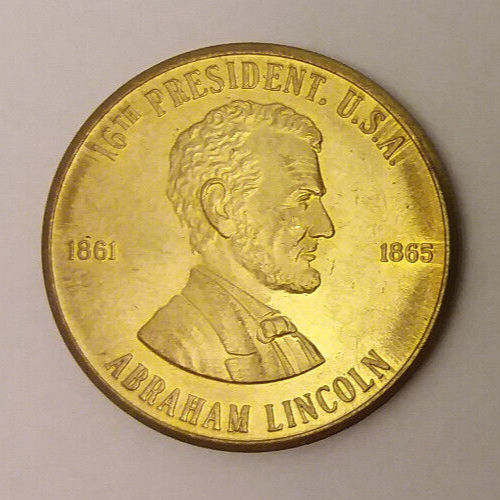 Abraham Lincoln 16th President Coin Medal Token 28mm | eBay