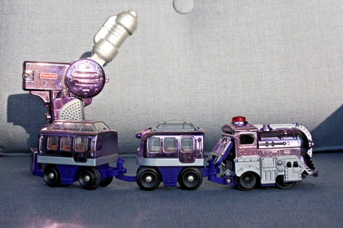 GEOTRAX MIDNIGHT FLIER SHINY PURPLE METALLIC REMOTE CONTROL TRAIN RARE ...