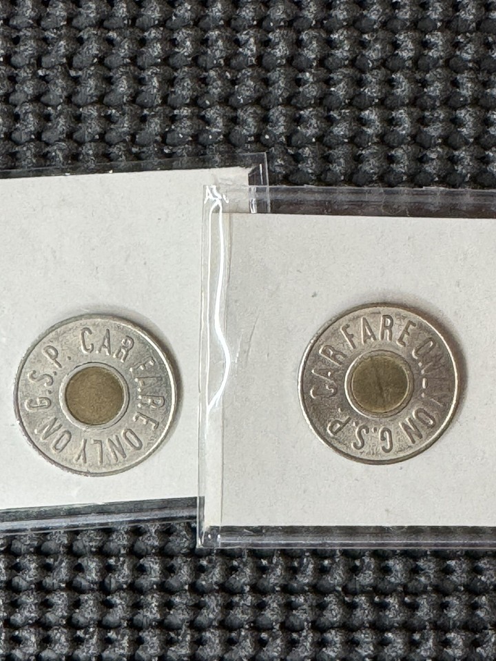 Two Garden State Parkway Toll Fare Token Coin Car Fare Only | eBay