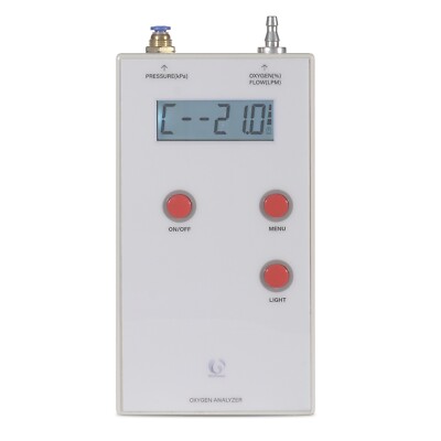 Handheld O2 Analyzer, Oxygen Purity Tester 21-96% Concentration, Flow ...