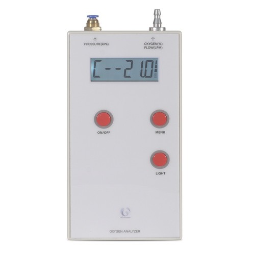 Handheld O2 Analyzer, Oxygen Purity Tester 21-96% Concentration, Flow ...