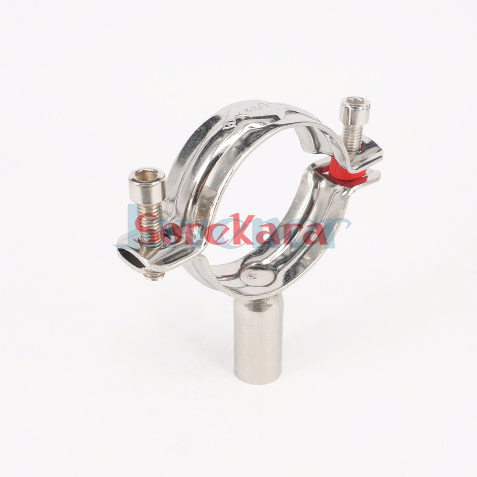 Sizes Tube O/D 304 Stainless Sanitary Pipe Clamp Clips Support Tube ...