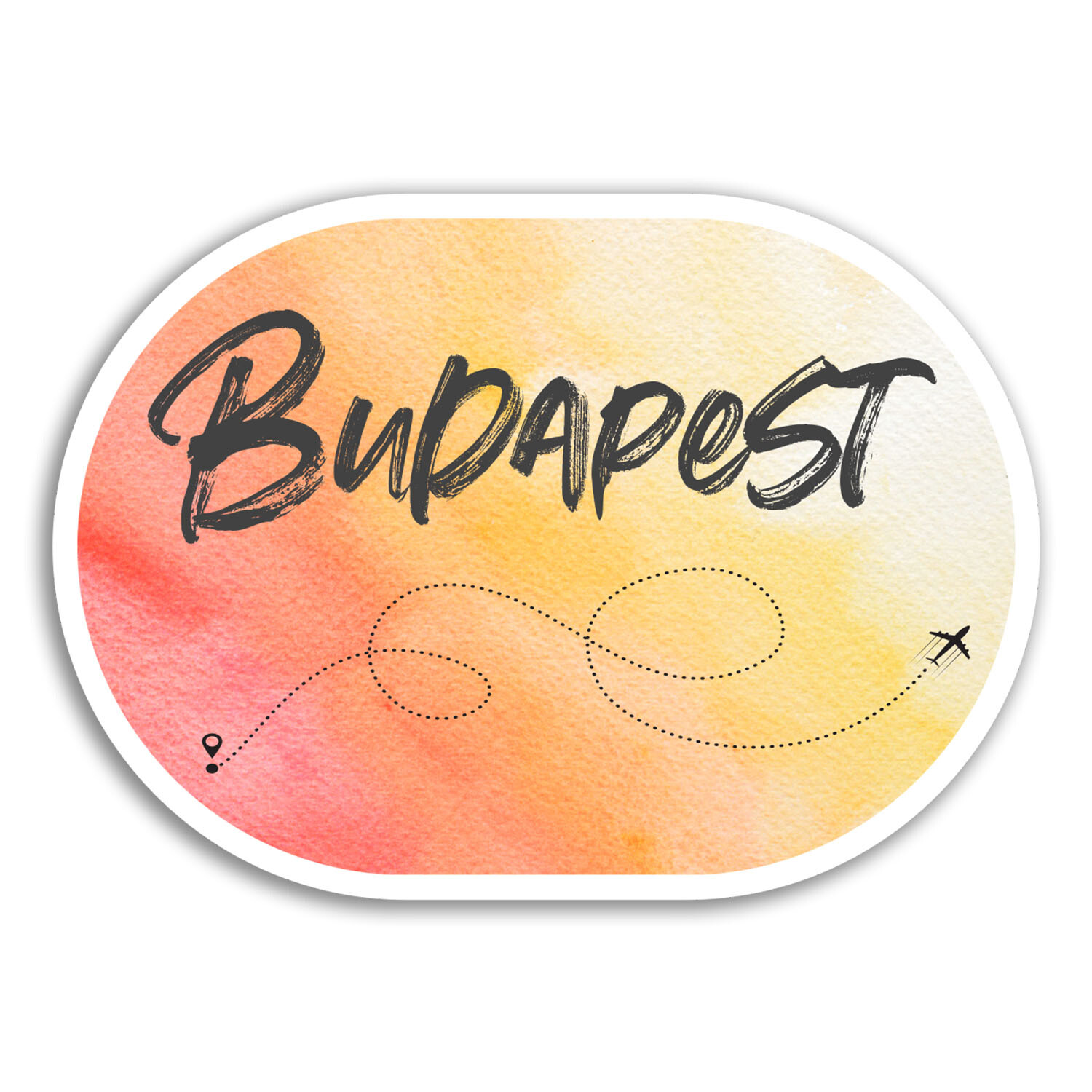 2 x 10cm Budapest Vinyl Stickers - Hungary Travel Sticker Laptop ...