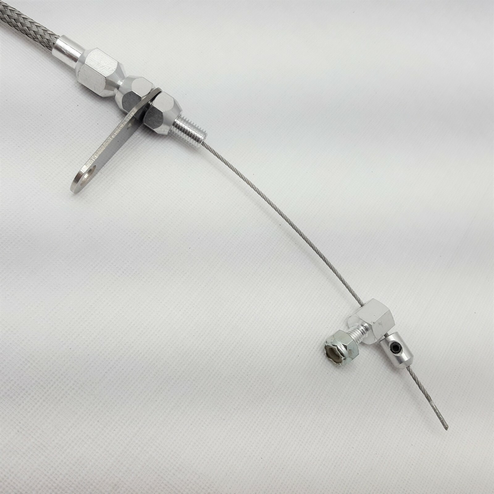 Turbo 350 Transmission Kickdown Detent Stainless Braided Cable 350 TH ...