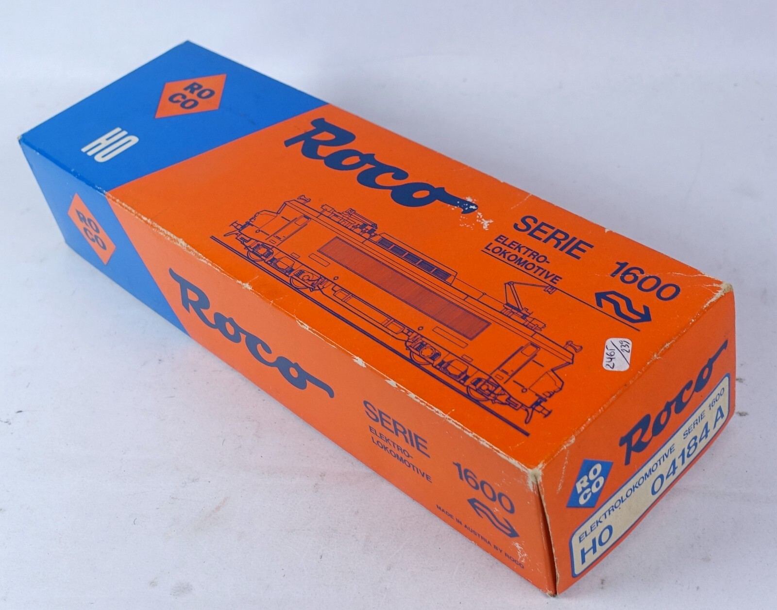 ROCO 04184 A LEERKARTON E-Lok BR Serie 1601 NS H0 Leerverpackung OVP HO ...