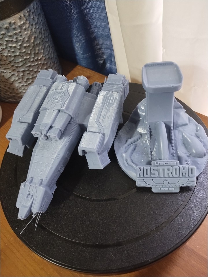 USCSS Nostromo 3D Resin Print With Stand 8.5" x 5" | eBay