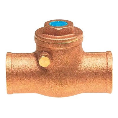 MILWAUKEE VALVE UP0968000200 Swing Check Valve,6.125 in Overall L ...