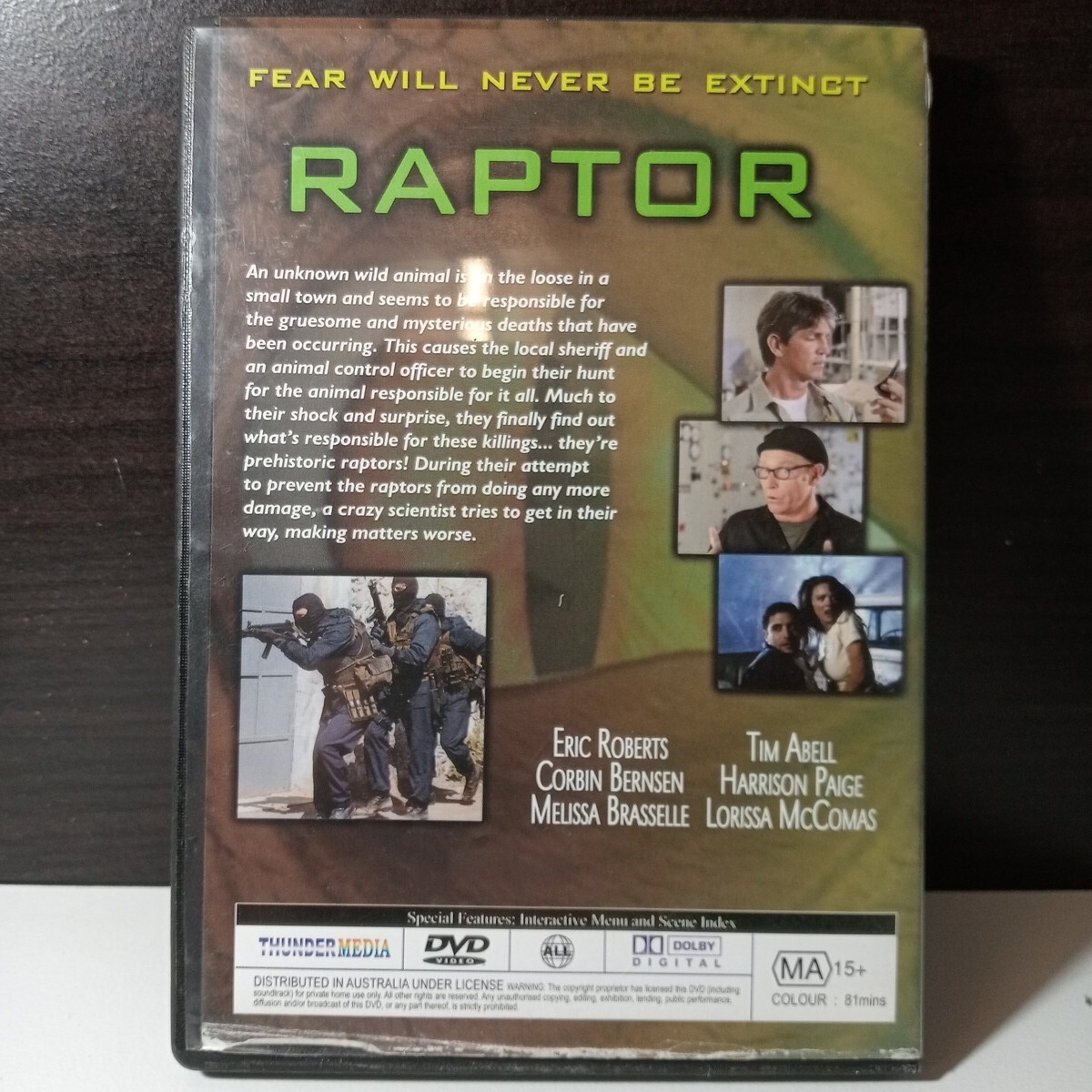 Raptor DVD Region All Aus Disc Like New | eBay