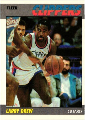 LARRY DREW 1987-88 Fleer Basketball #29 BUY ANY 2 ITEMS FOR 50% OFF ...
