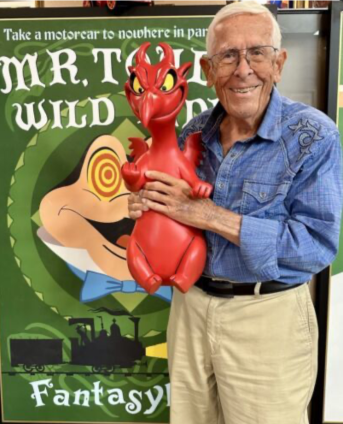 Disneyland World Mr Toad’s Wild Ride Devil Prop Signed By Legend Bob ...