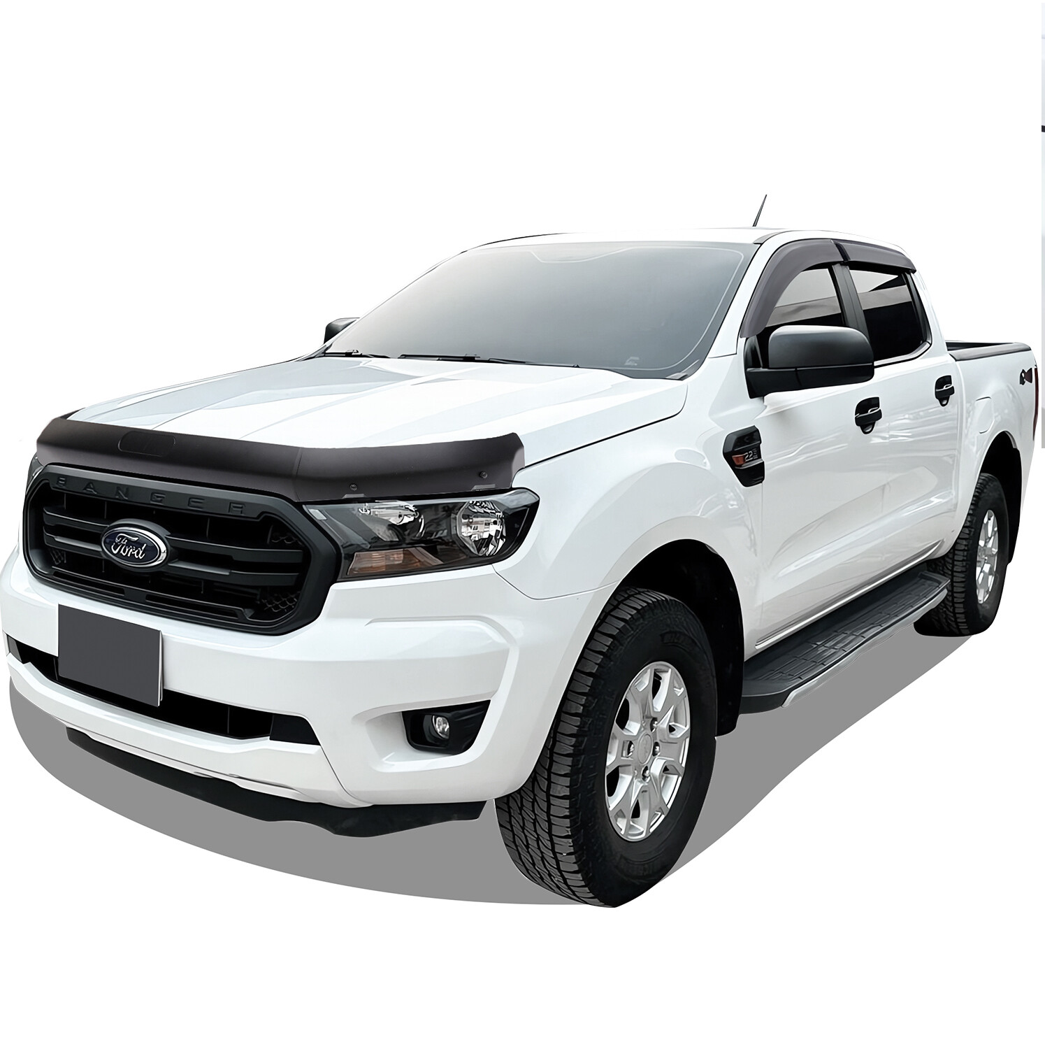 Bonnet Protector + Window Visors Weather shields to suit Ford Ranger ...