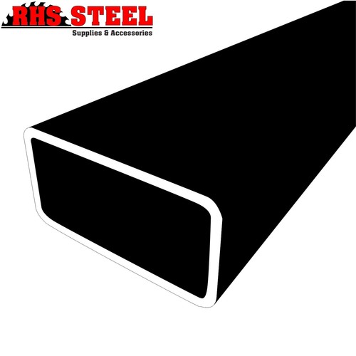 150 x 50 x 2 x 8 Metres Black Powder Coated RHS Rectangular Aluminium ...