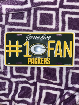 NFL Green Bay Packers Number One Fan Metal Auto Tag #I | eBay