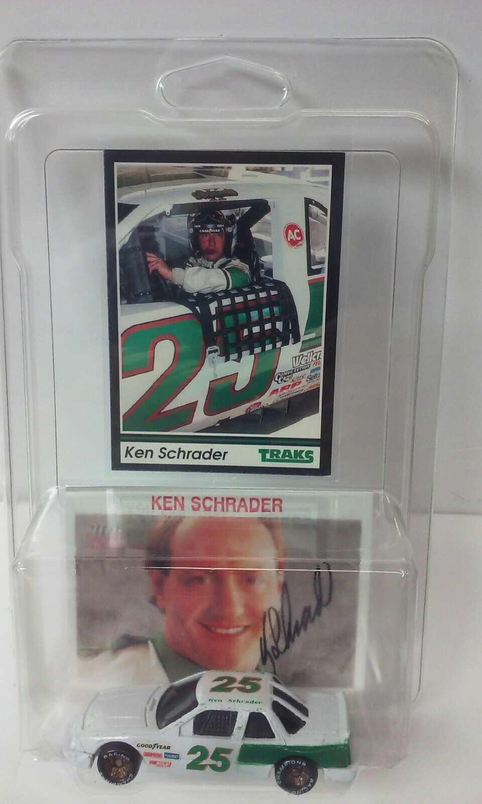 Ken Schrader Autograph 1990 Diecast 1/64 Hendricks #25 Nascar Rare ...