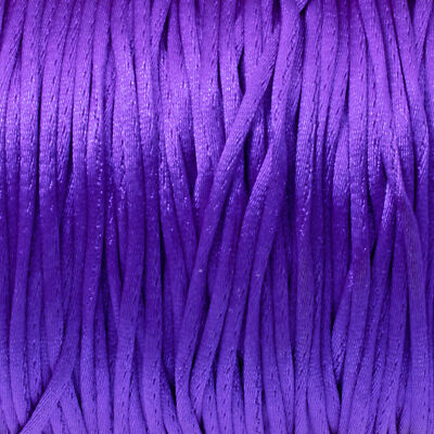 Purple Satin Nylon Cord - 1mm Smooth String - 30 Meter Spool - DIY ...