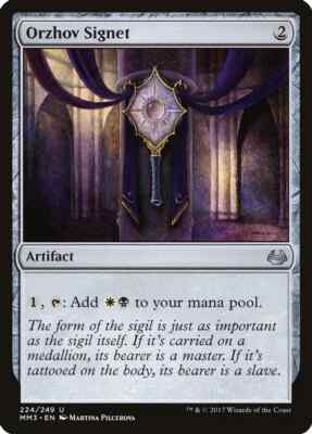 Orzhov Signet 224/249 - Modern Masters 2017 - MTG - LP - Regular ...