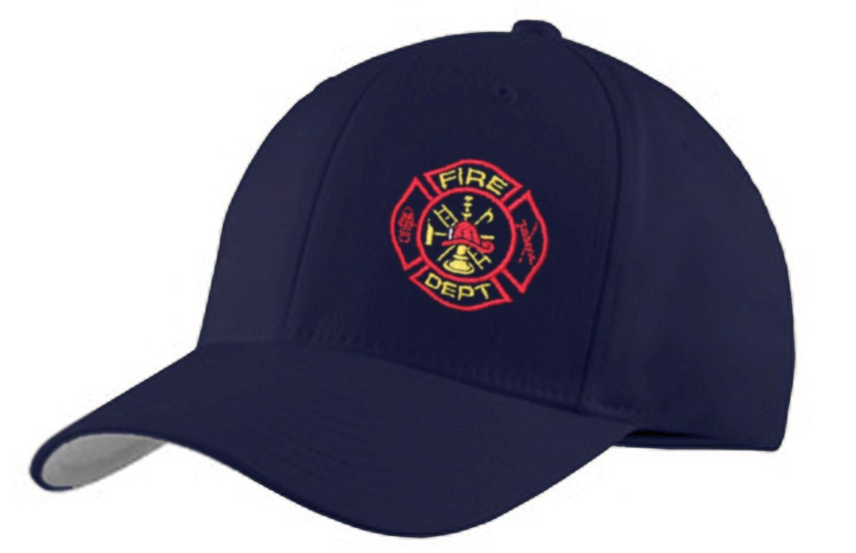 Fire Department Flexfit Fitted Hat Firefighter Paramedic EMT Rescue S/M ...