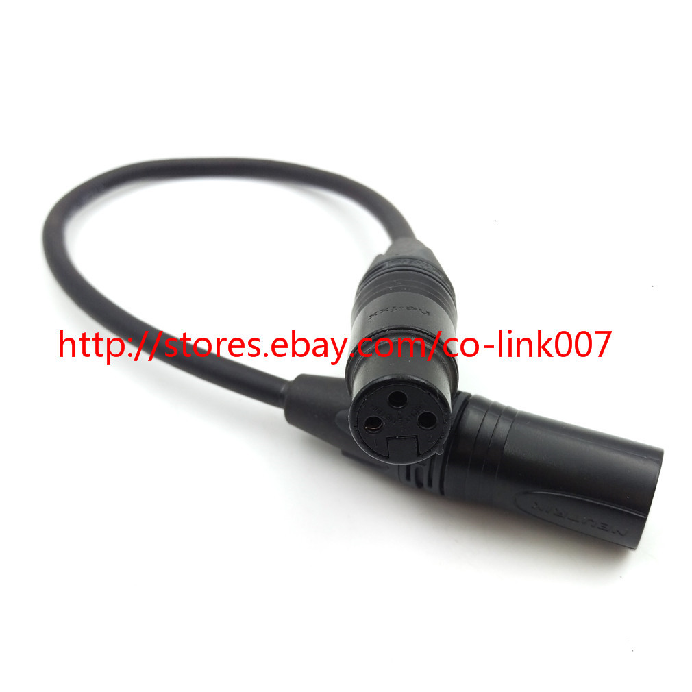 XLR 4pin Male To Female 3Pin XLR For DSLR Camera Power Cable 20" | eBay