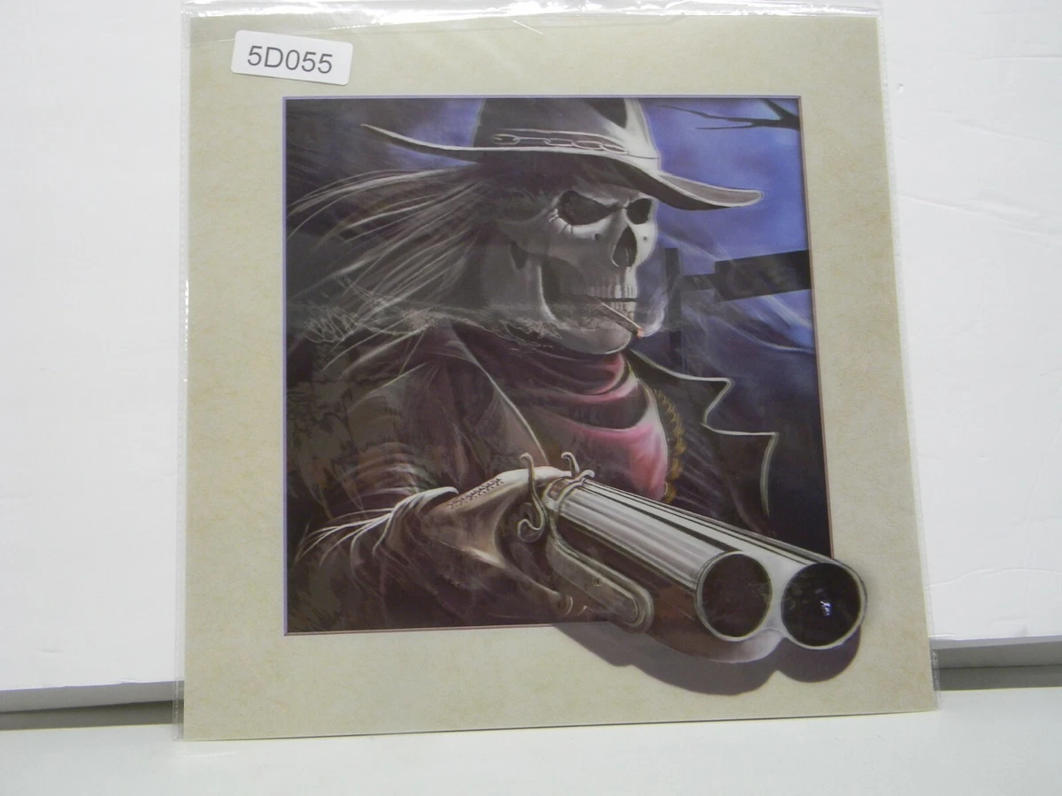 Grim Reaper With A Gun Art
