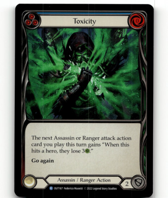 Flesh And Blood Toxicity (Blue) FOIL Outsiders Rare | eBay