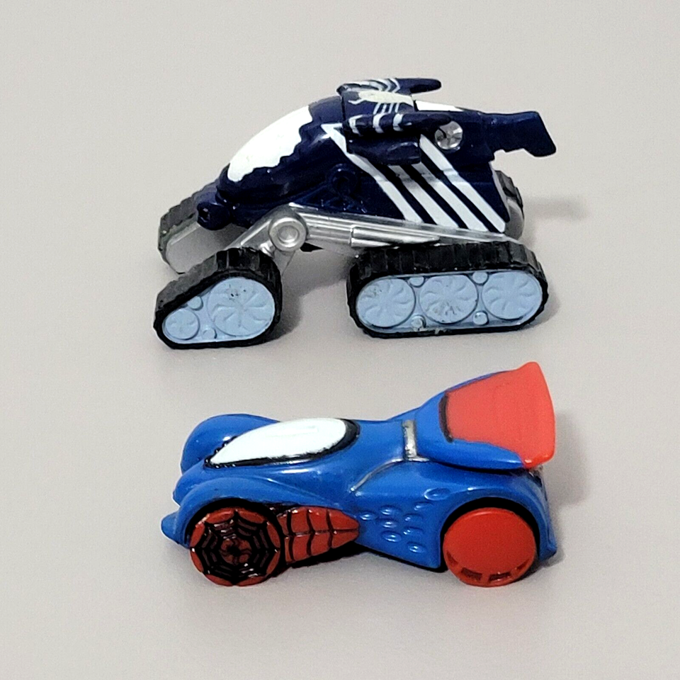 2 x VENOM Flying ATV and SPIDER-MAN Turbo Car 1993 Micro Machines ...