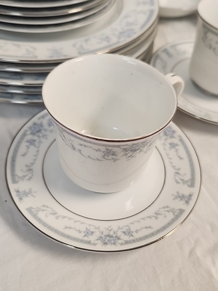 Vintage Sheffield "Blue Whisper" China Set - 30 PCS Service for 6 ...