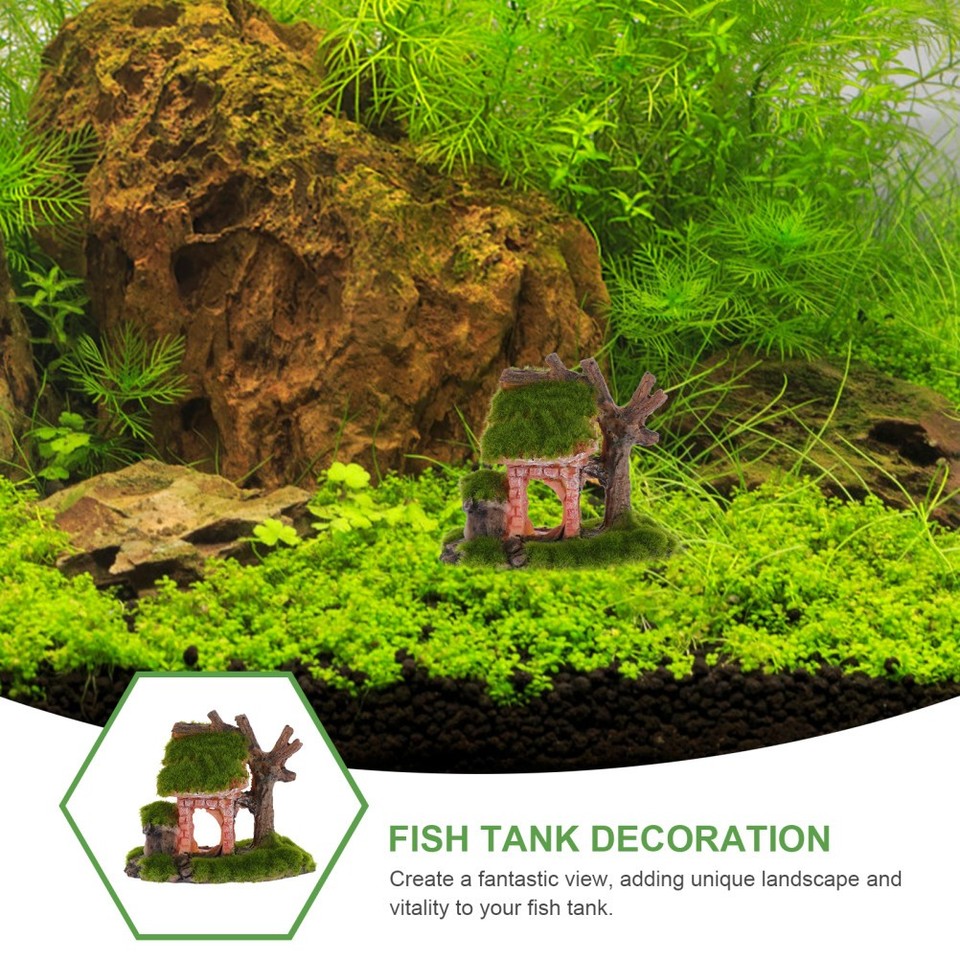 Fish Shrimp Hideout House Aquarium Decorations Breeding Resin Craft for ...