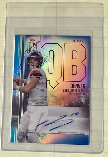 Bo Nix 2024 Topps Signature Series Variation Auto 1/5!!!!! (the True ...