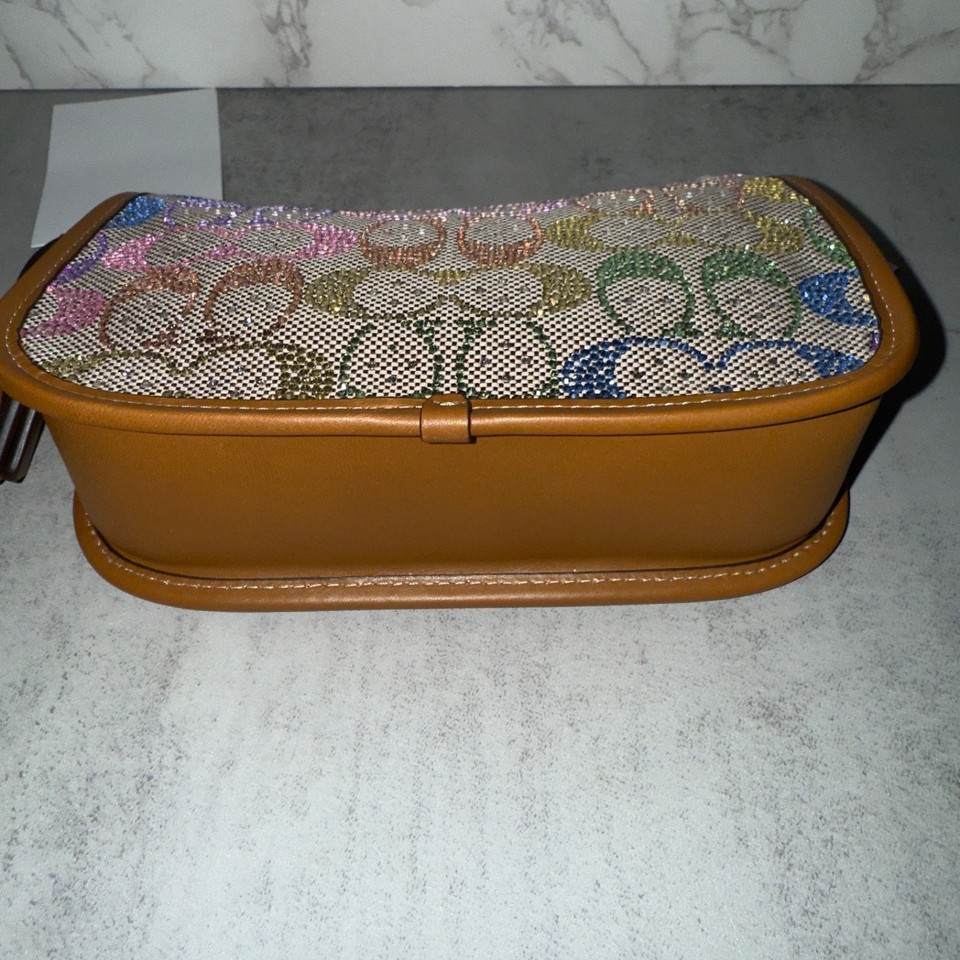 COACH Candy Crystal Signature Collection Brass/Rainbow Multi NWT | eBay